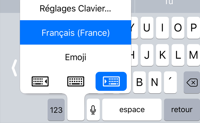 [iOS 11] Comment utiliser le clavier de l'iPhone à une main